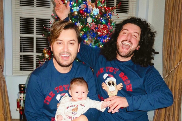 Arthur Gourounlian teases husband Brian Dowling and daughter...