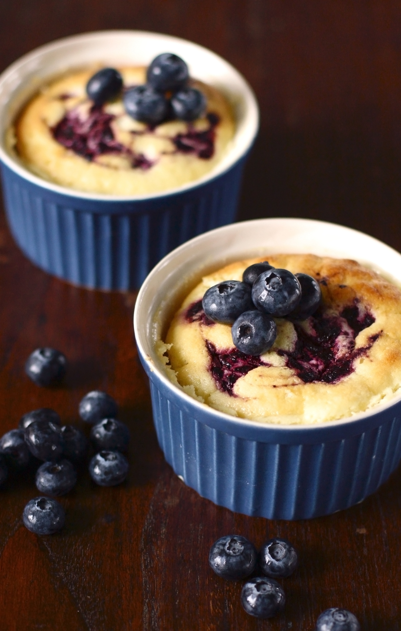 Individual blueberry puddings | MummyPages.uk