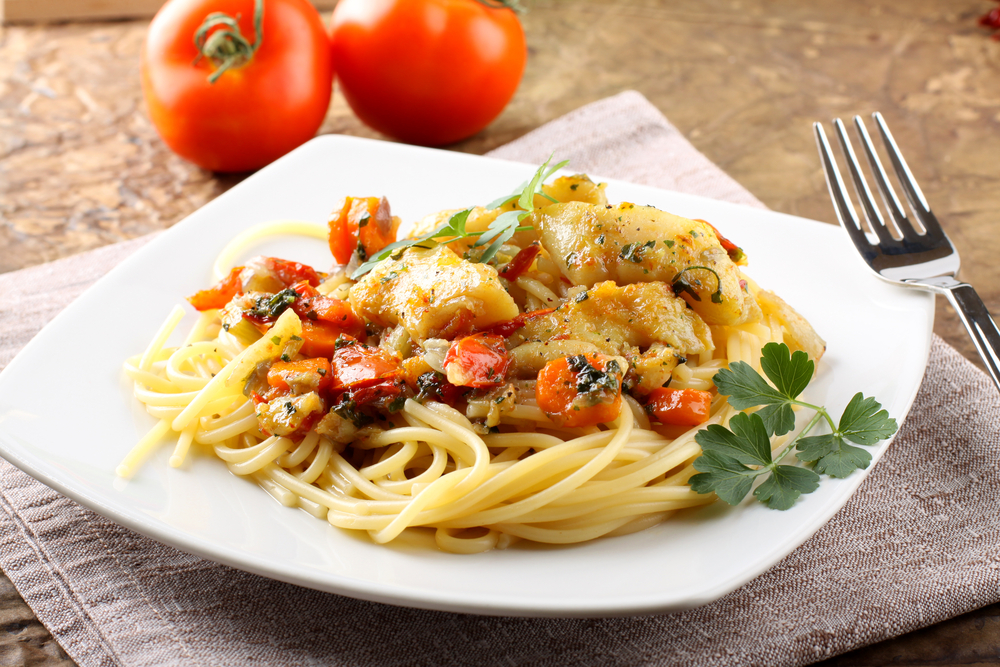 Fillet of cod and pasta | MummyPages.uk