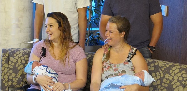 ‘Inseparable’ sisters make headlines with coincidental birth...