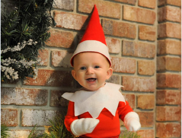 The 'elf on the shelf' baby has become a leprechaun!