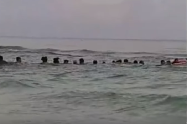 'It was a wave of humanity': A human chain rescues stranded...